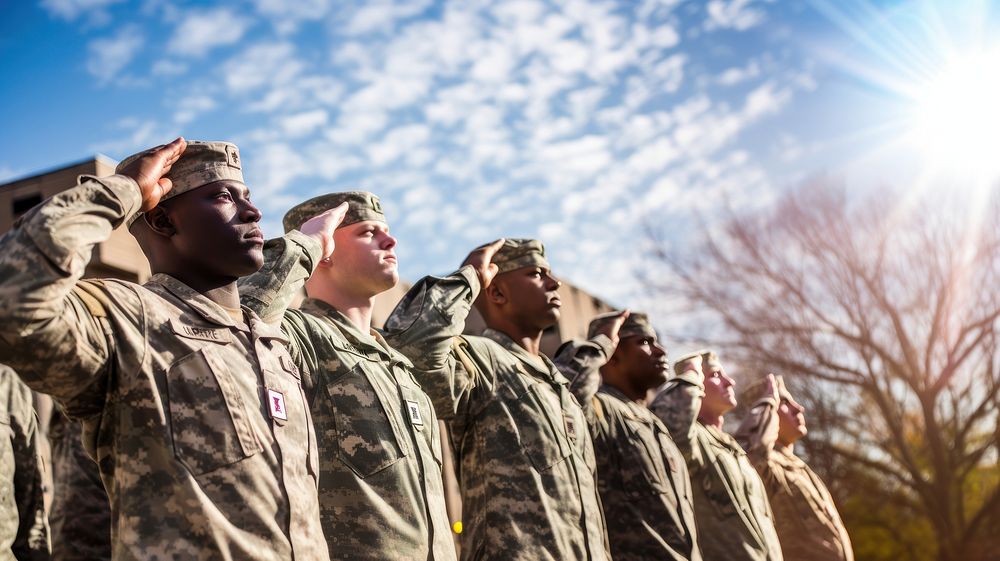 American armys salute military soldier | Premium Photo - rawpixel