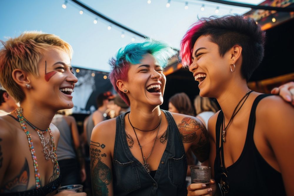 Laughing adult party fun. | Premium Photo - rawpixel