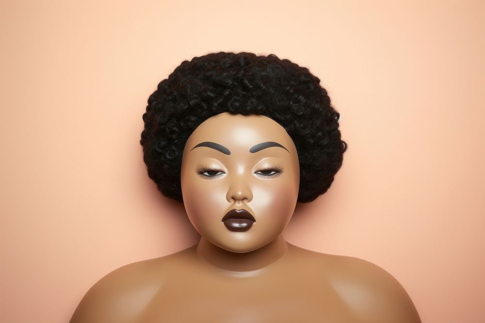 Chubby female rubber doll portrait | Free Photo Illustration - rawpixel