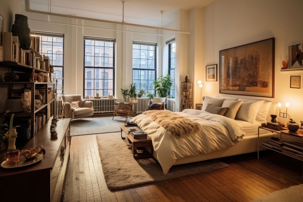 Studio room apartment architecture furniture | Premium Photo - rawpixel