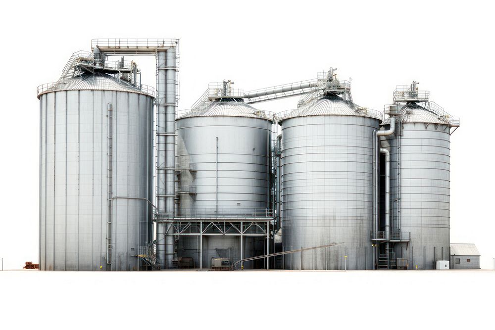 Grain silo architecture building factory. | Premium Photo - rawpixel