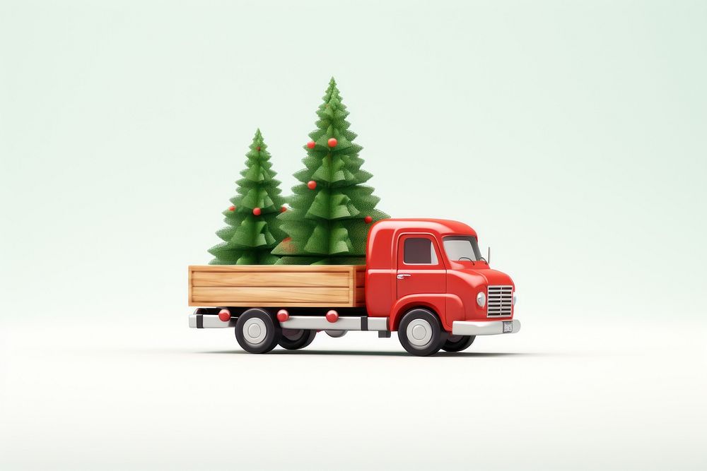 Truck carrying Christmas tree christmas | Free Photo Illustration ...