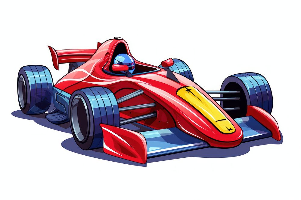 Racing car vehicle cartoon | Free Photo Illustration - rawpixel