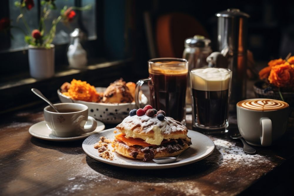 Coffee brunch food drink. | Premium Photo - rawpixel