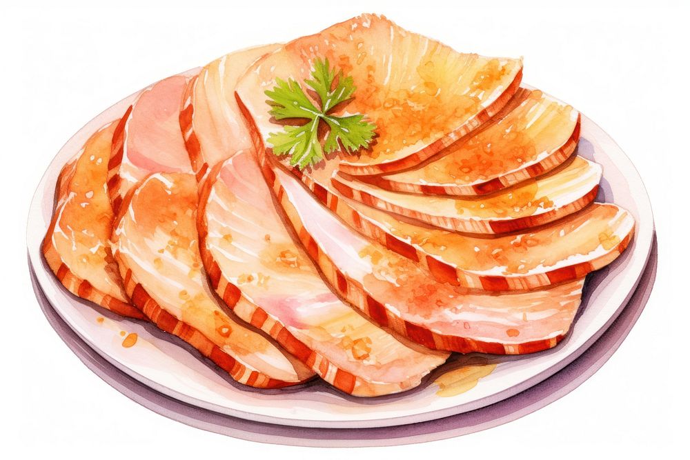 Turkey slices food meat pork. | Free Photo Illustration - rawpixel