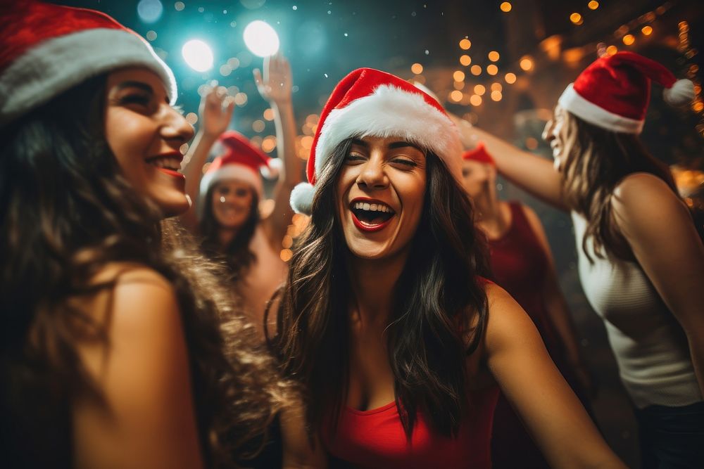 Party christmas laughing dancing. | Free Photo - rawpixel