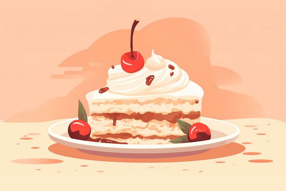 Dessert food cream cake. | Free Photo Illustration - rawpixel