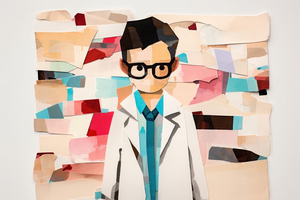 Doctor painting collage art. AI | Free Photo Illustration - rawpixel