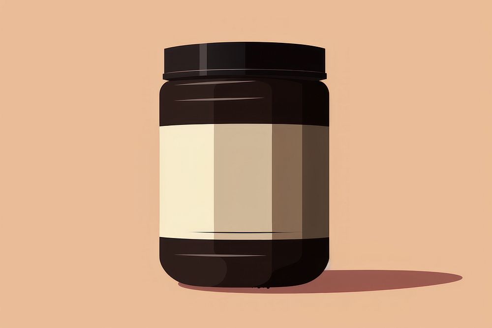 Protein powder bottle jar container. | Free Photo Illustration - rawpixel
