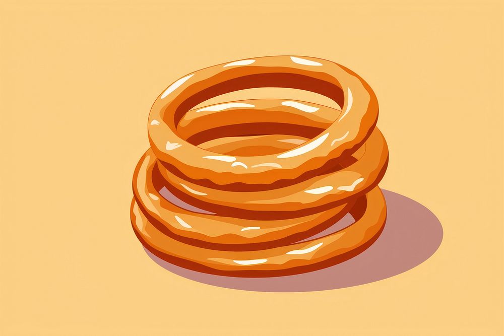 Onion rings jewelry food accessories. | Premium Photo Illustration ...