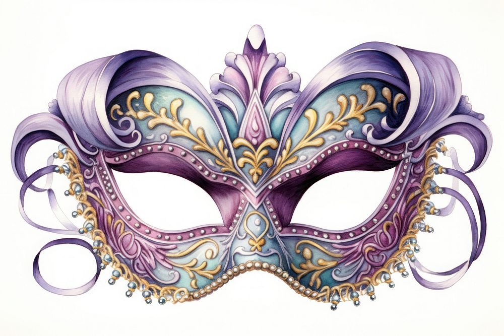 Mardi gras mask carnival drawing. | Premium Photo Illustration - rawpixel