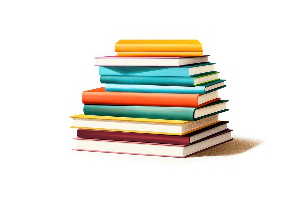 Stacked books paper publication white | Free Photo Illustration - rawpixel