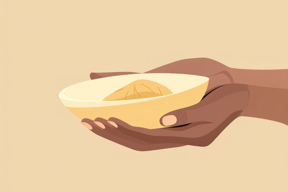 Food bowl hand freshness. AI | Free Photo Illustration - rawpixel