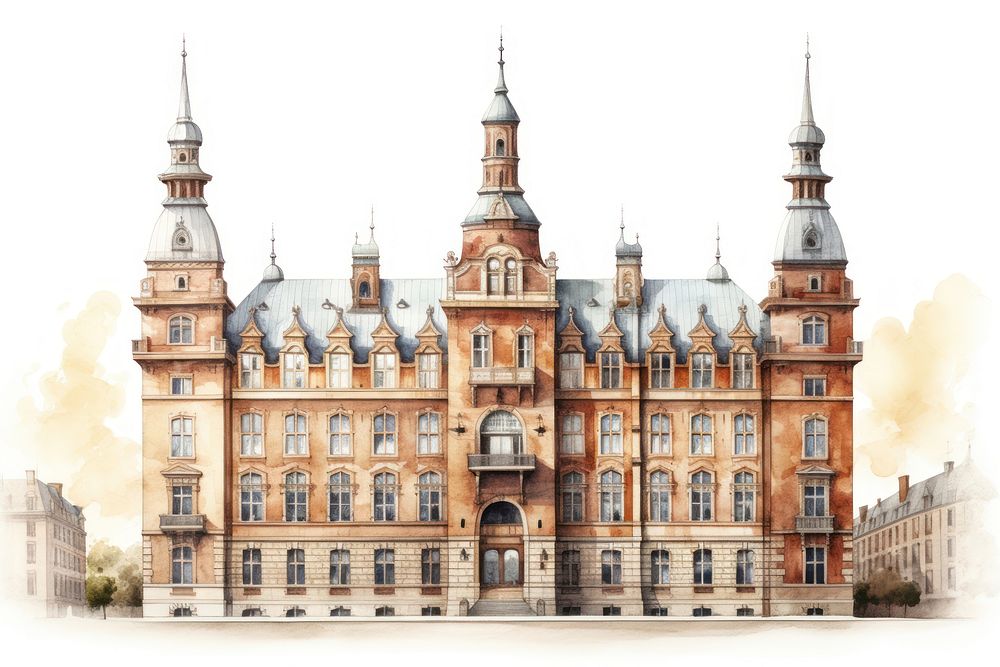 Building architecture castle city. AI | Premium Photo Illustration ...