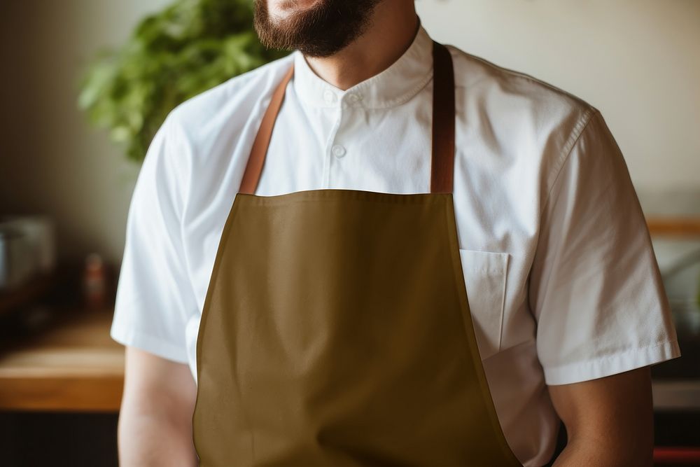 Brown cooking apron design space | Premium Photo - rawpixel