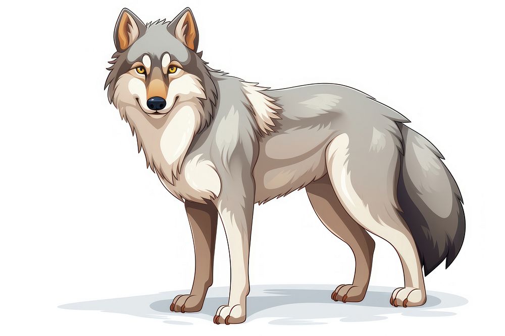 Wolf wolf cartoon animal. AI | Free Photo Illustration - rawpixel