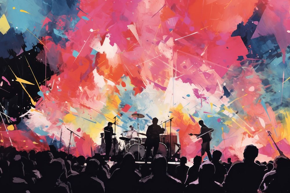 Concert abstract stage crowd. AI | Premium Photo Illustration - rawpixel