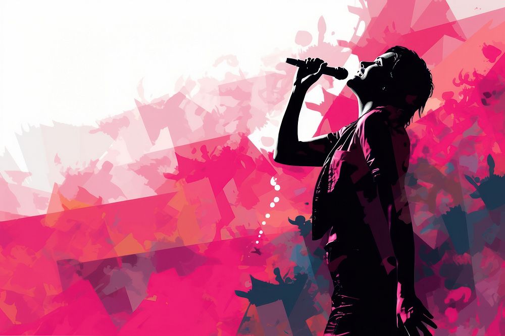 Singer concert abstract musician. | Free Photo Illustration - rawpixel