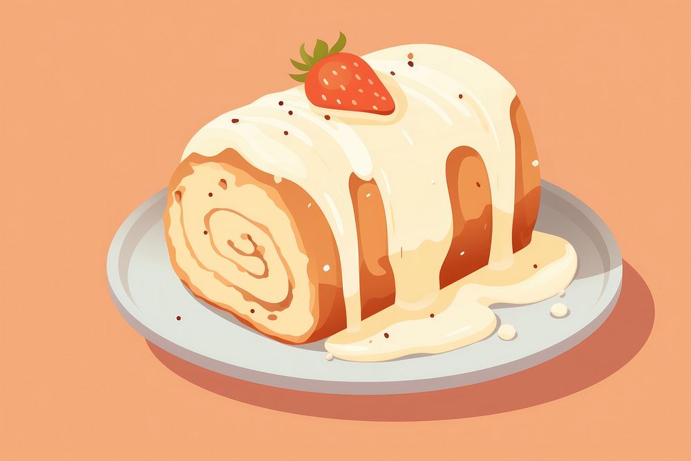 Ponge cake dessert berry food. | Premium Photo Illustration - rawpixel