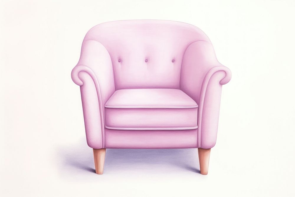 Luxury pink chair furniture armchair | Free Photo Illustration - rawpixel