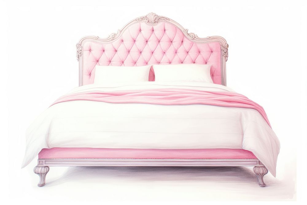 Luxury pink bed furniture bedroom | Premium Photo Illustration - rawpixel