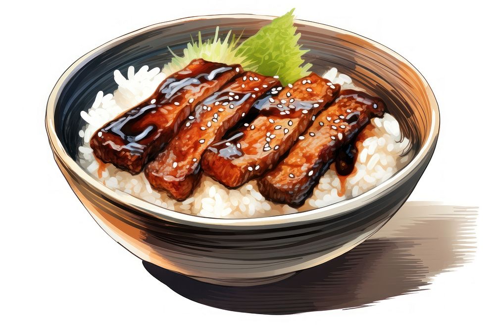 Unagi plate food bowl. AI | Free Photo Illustration - rawpixel