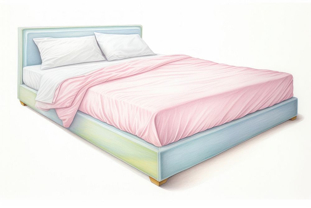 Bed furniture mattress drawing. AI | Premium Photo Illustration - rawpixel