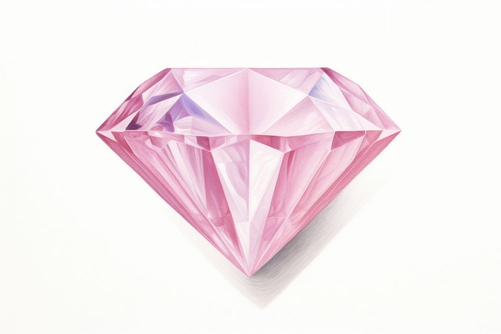 Diamond gemstone jewelry pink. | Premium Photo Illustration - rawpixel