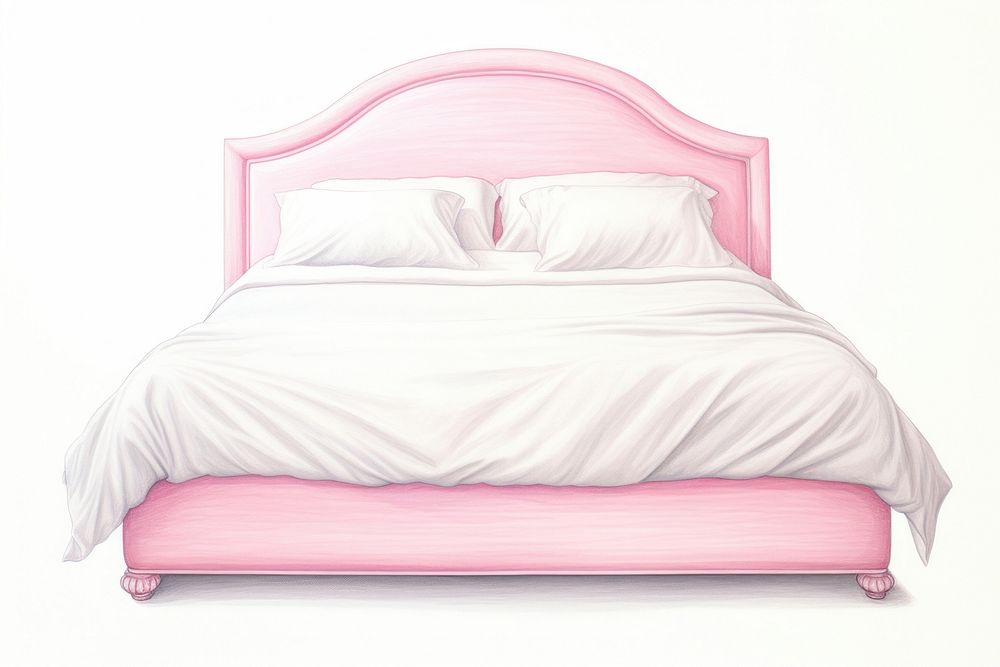 Luxury pink bed furniture bedroom | Free Photo Illustration - rawpixel