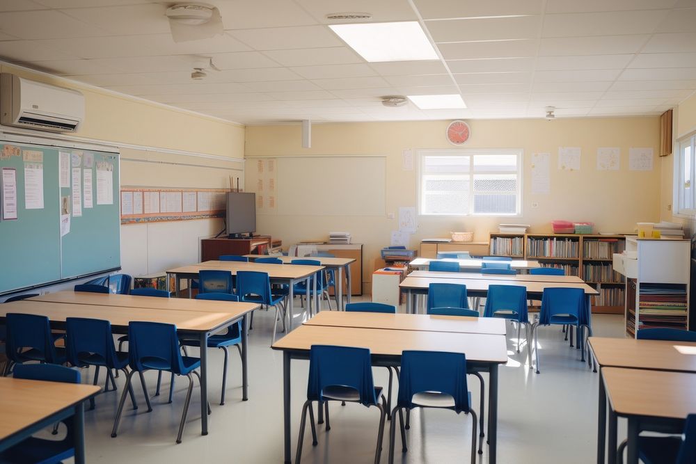 Classroom school architecture furniture | Free Photo - rawpixel