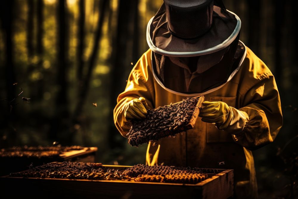 Honeycomb beekeeper outdoors working | Free Photo - rawpixel