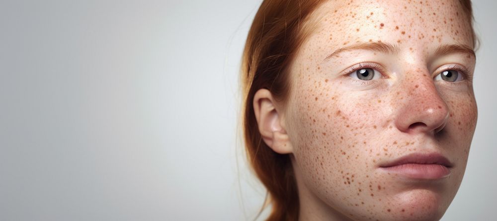 Freckles skin texture hairstyle forehead | Premium Photo - rawpixel