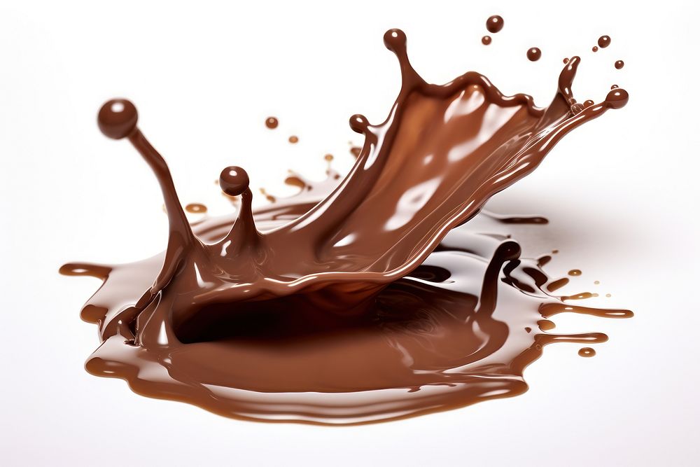 Melting chocolate dessert refreshment splattered. | Premium Photo ...