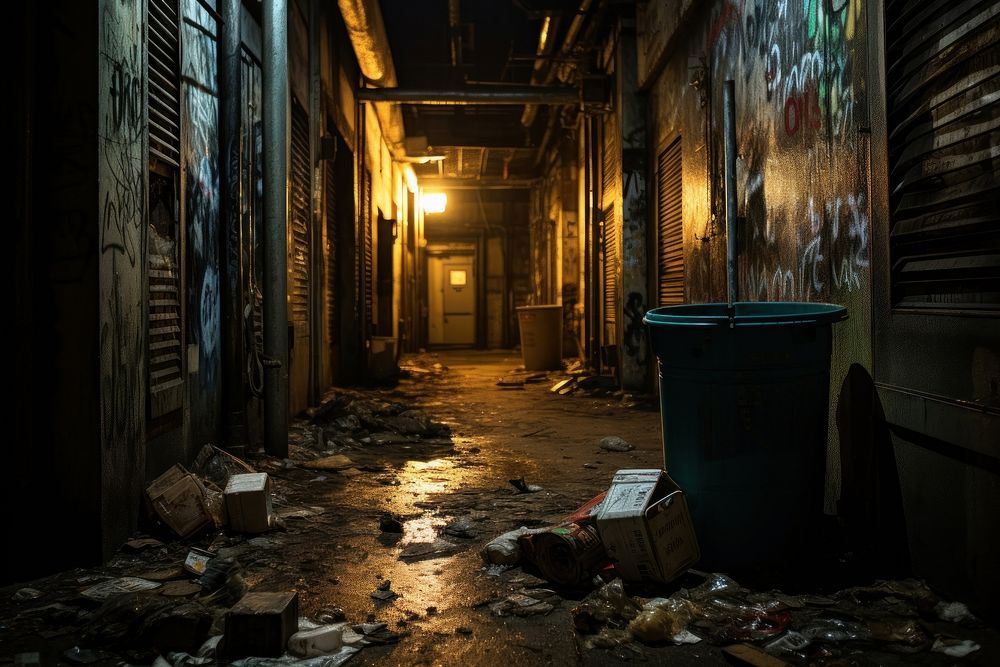 Waste alley garbage street. AI | Premium Photo - rawpixel