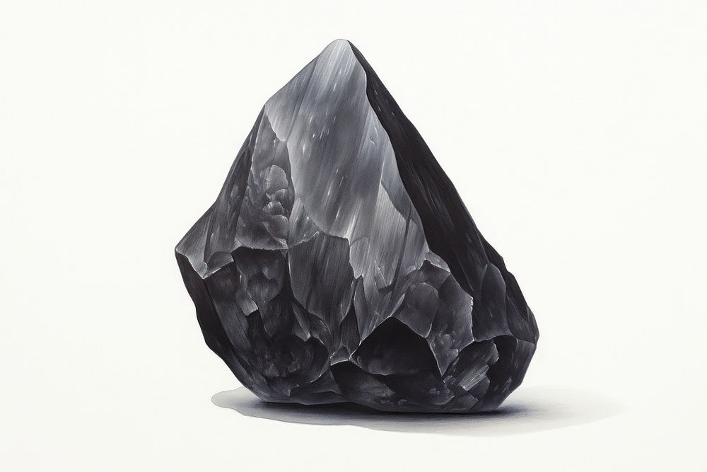 Black obsidian gem jewelry mineral | Premium Photo Illustration - rawpixel