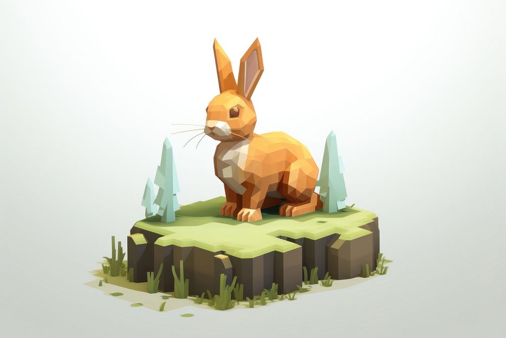 Rabbit 3d rodent animal mammal. | Free Photo Illustration - rawpixel