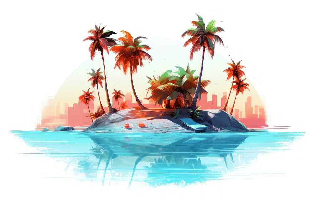 Summer 2D outdoors drawing nature. | Premium Photo Illustration - rawpixel