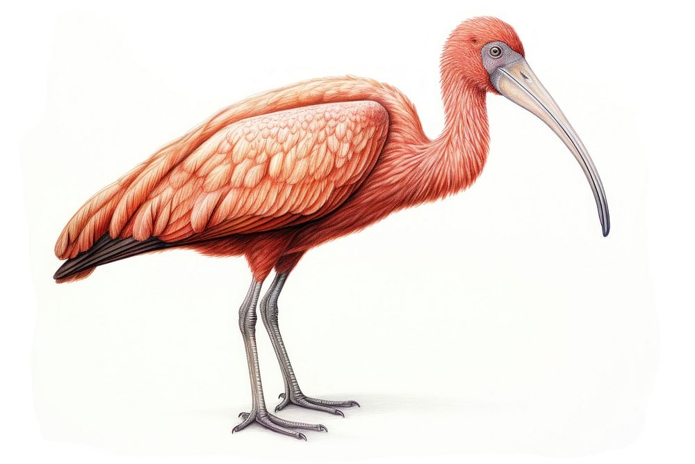 Ibis drawing animal bird. AI | Free Photo Illustration - rawpixel
