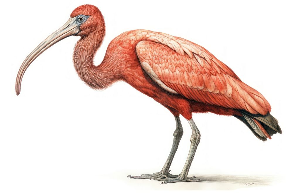 Ibis drawing animal bird. AI | Free Photo Illustration - rawpixel
