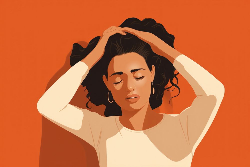 Woman having headache portrait adult | Free Photo Illustration - rawpixel
