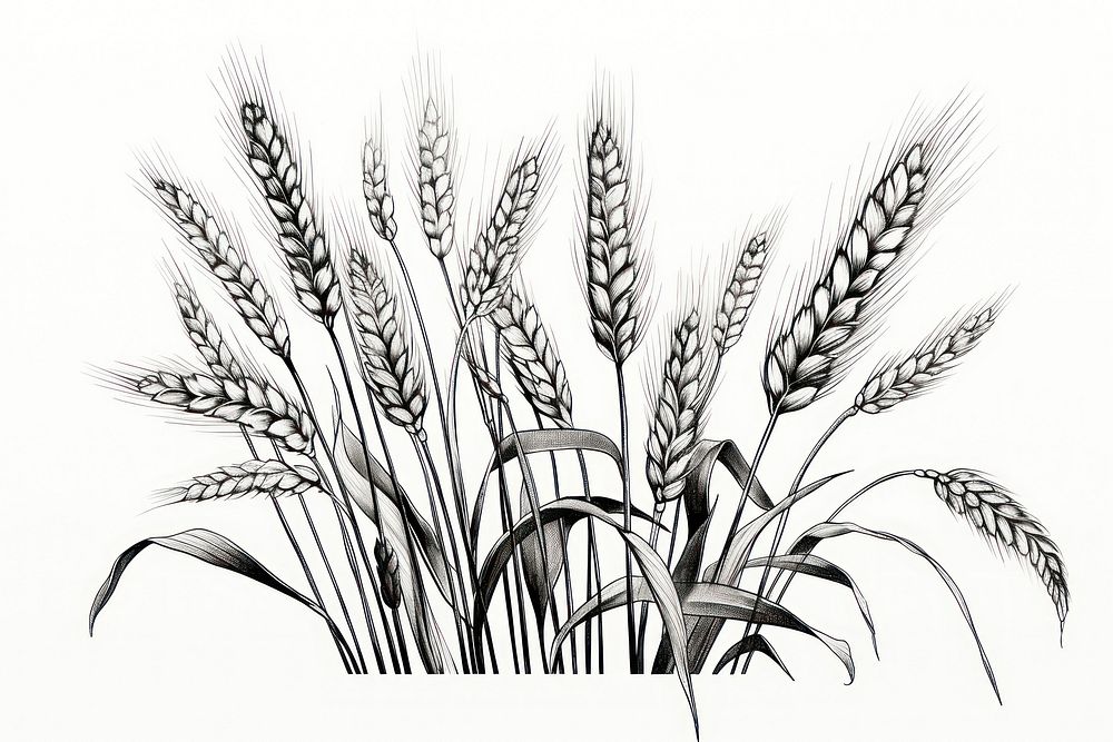 Farming drawing sketch wheat. | Free Photo Illustration - rawpixel