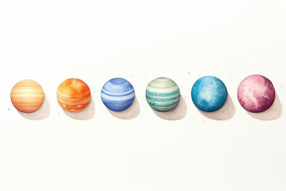Solar system order white background | Free Photo Illustration - rawpixel