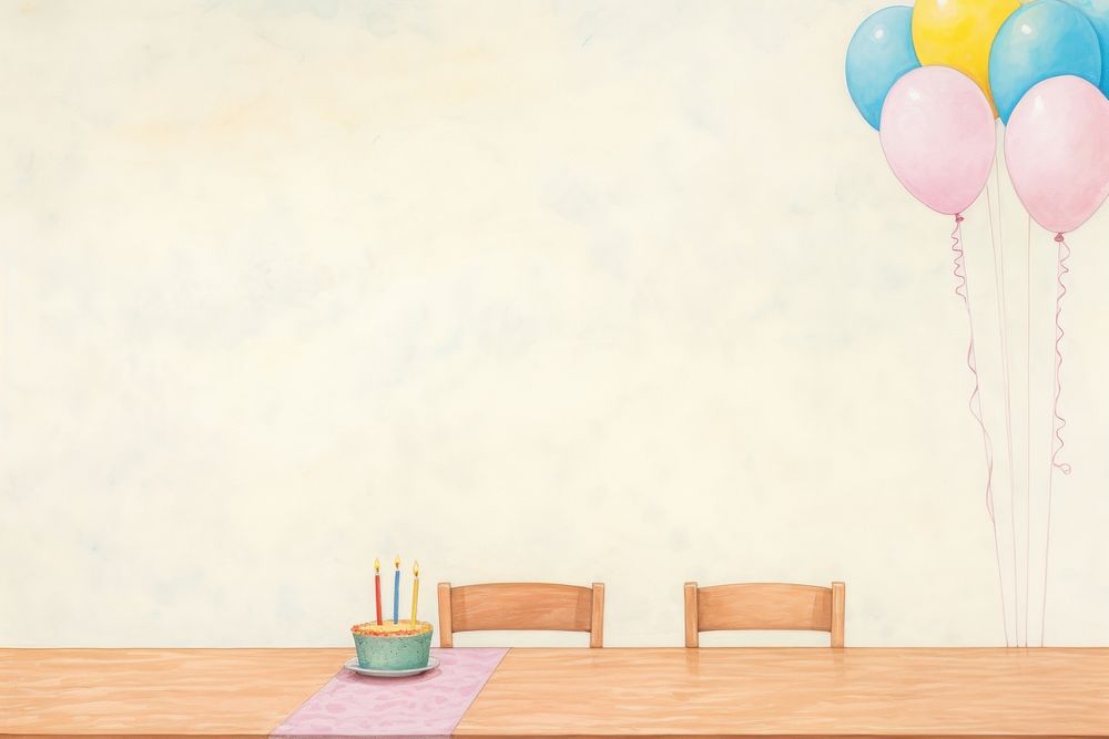 Birthday table furniture balloon chair. | Free Photo Illustration ...