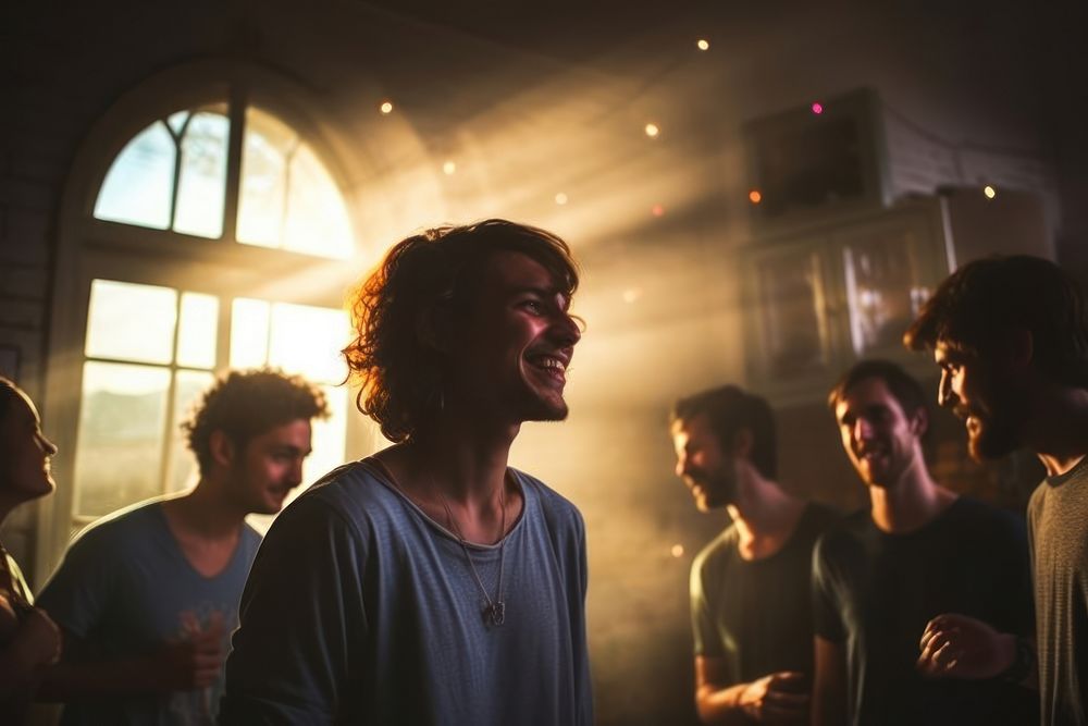 Party light adult male. AI | Free Photo - rawpixel