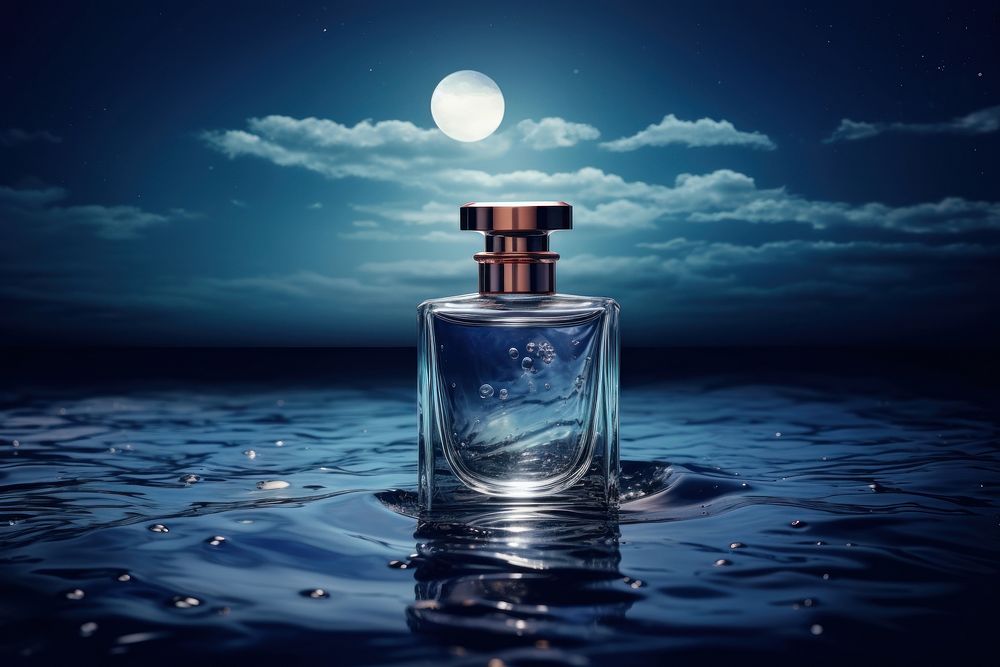 Perfume bottle moon nature. | Premium Photo - rawpixel