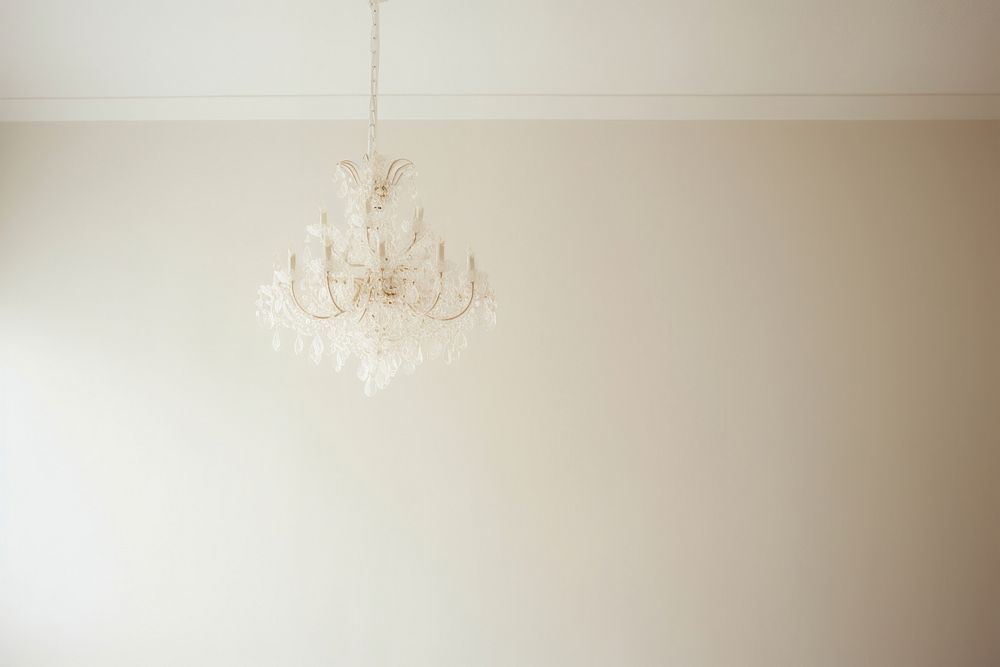 Minimal chandelier hanging ceiling white. | Free Photo - rawpixel