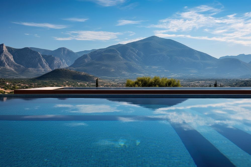 Swimming pool architecture landscape outdoors. | Free Photo - rawpixel