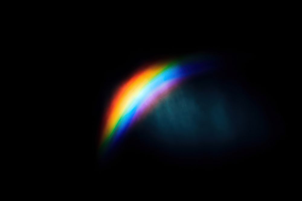 Rainbow light ray effect AI | Free Photo - rawpixel