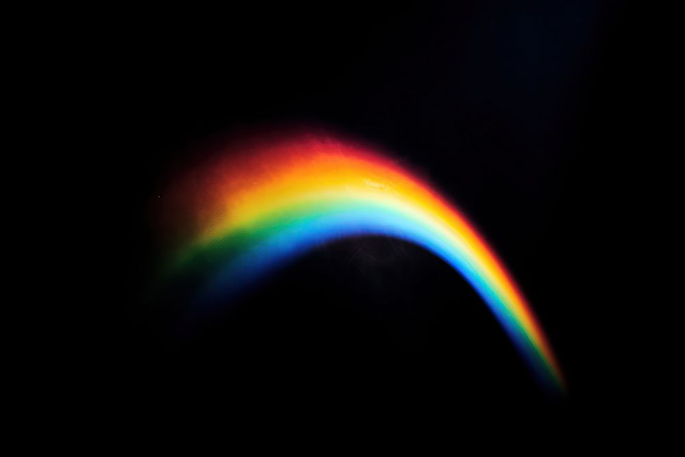 Rainbow light ray effect AI | Premium Photo - rawpixel