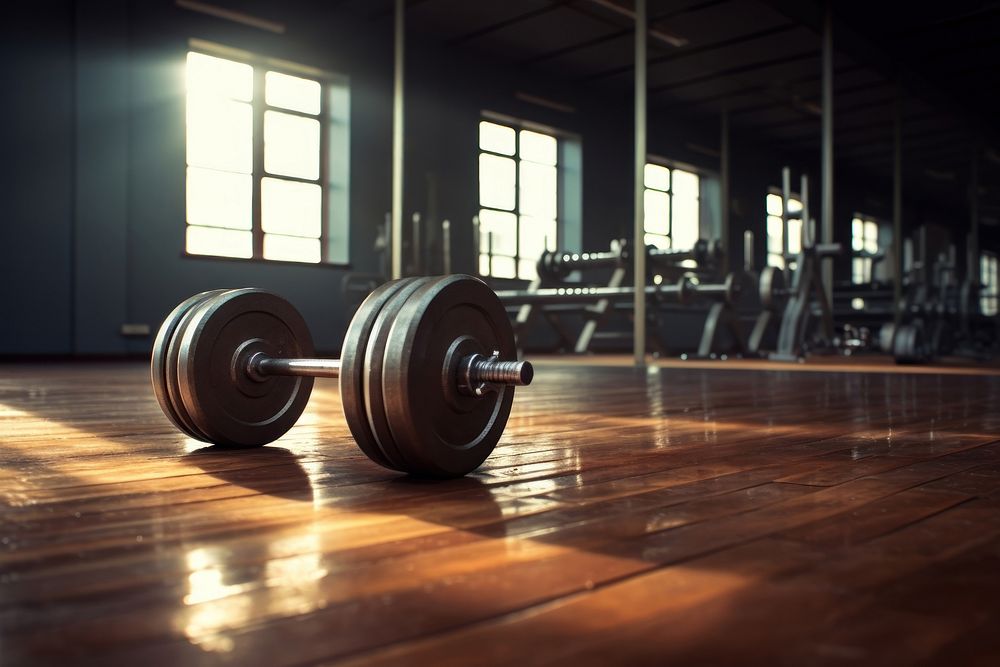 Dumbbells gym dumbbell sports. AI | Free Photo - rawpixel
